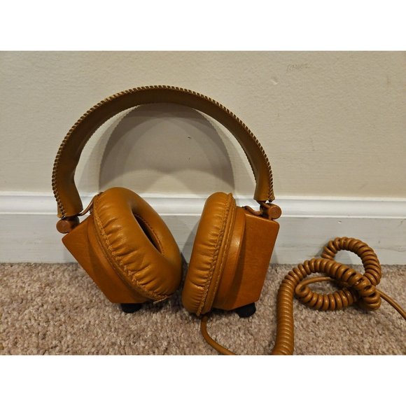 Jax | Headphones | Vintage Jax Adjustable Stereo Headphones Model 38r Tan | Poshmark